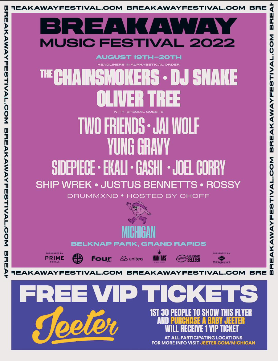 Breakaway tickets flyer - BREEZE Recreational™